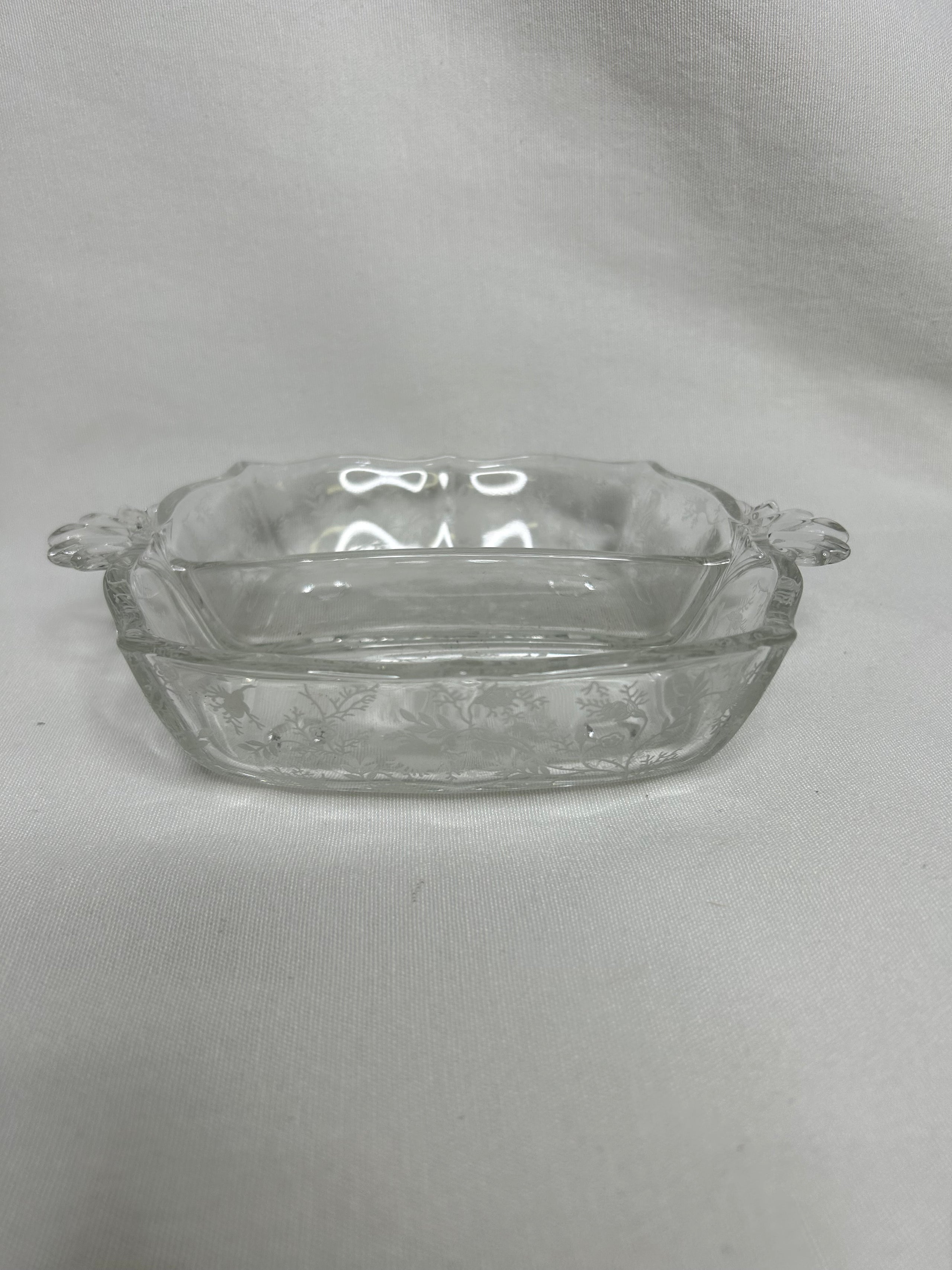 Fostoria Meadow Rose Divided Dish Fostoria Meadow Rose Divided Dish
